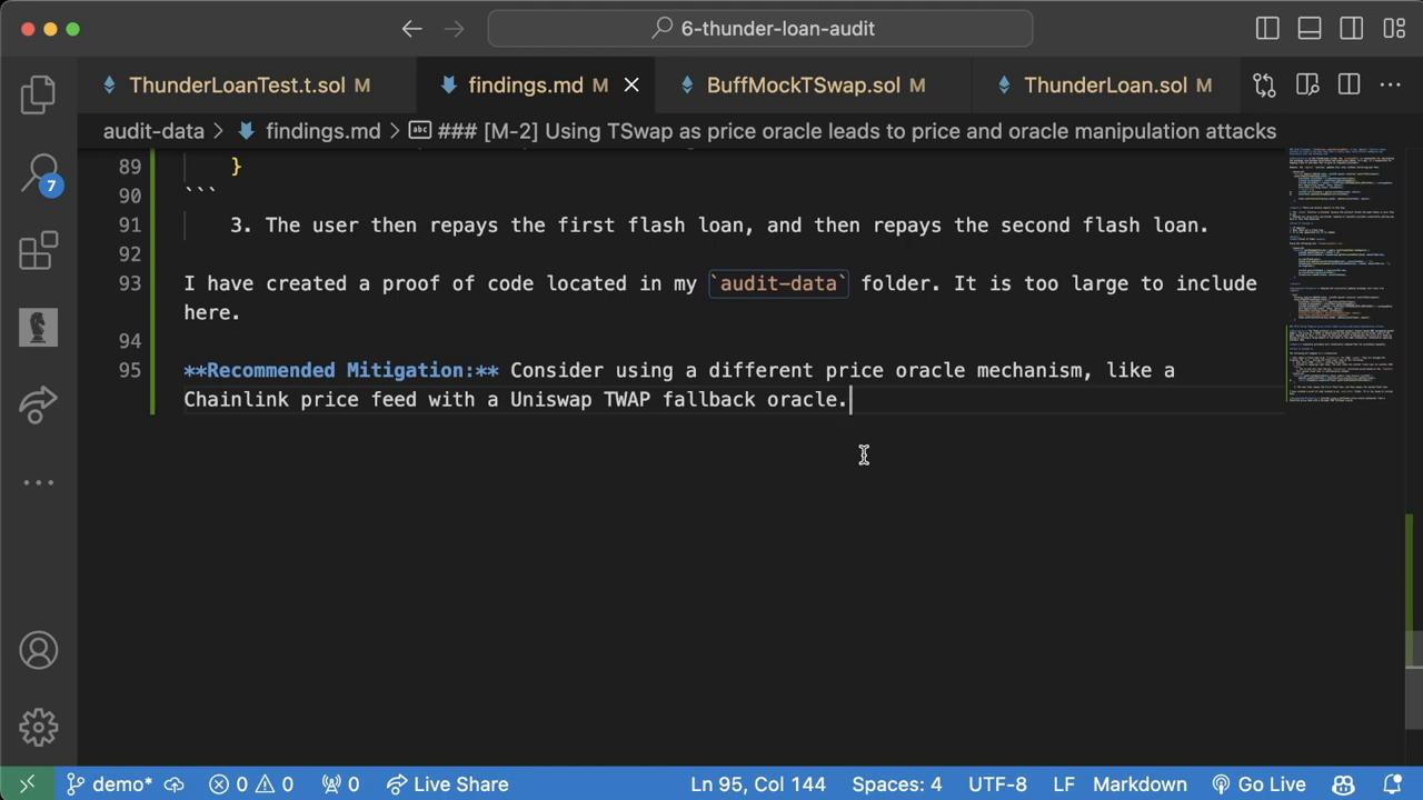 Oracle Manipulation: ThunderLoan Poc